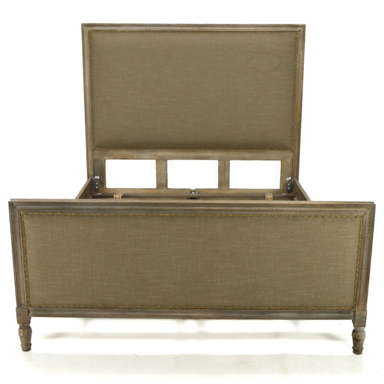 Regency King Bed, Salvaged Gray - Home Source Furniture