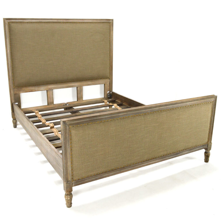 Regency King Bed, Salvaged Gray - Home Source Furniture