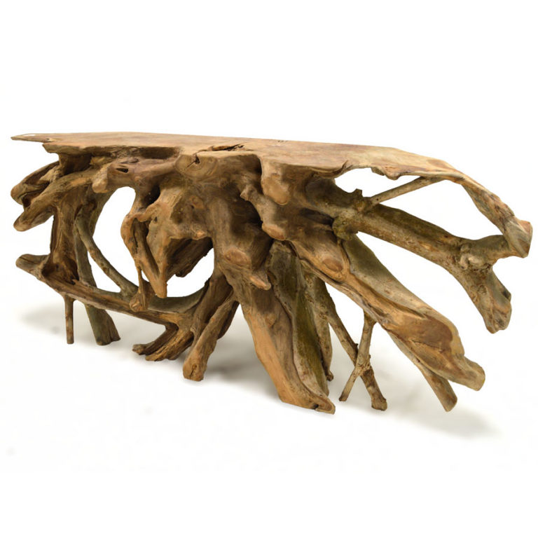 Magnificent Natural Teak Root Console Table, JS 291 - Home Source Furniture