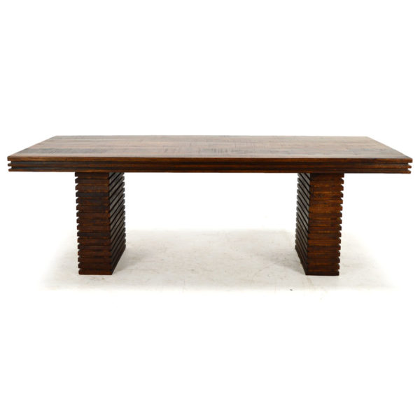 Nelson 90″ Dining Table, Distressed Patina - Home Source Furniture