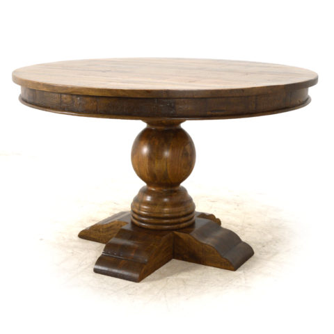 Chatham 48″ Round Dining Table, Distressed Patina - Home Source Furniture