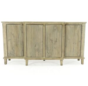 Cybil Four Door Buffet, Hand Brushed Grey - Home Source Furniture