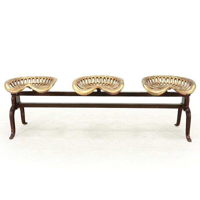 Iron Tractor Seat Bench 65″, MSI 319 - Home Source Furniture