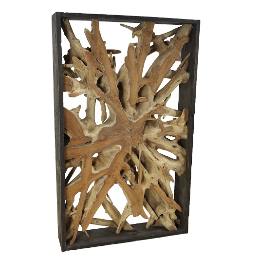 Teak Root Art Sculpture 43″x 79″, JS 371 - Home Source Furniture