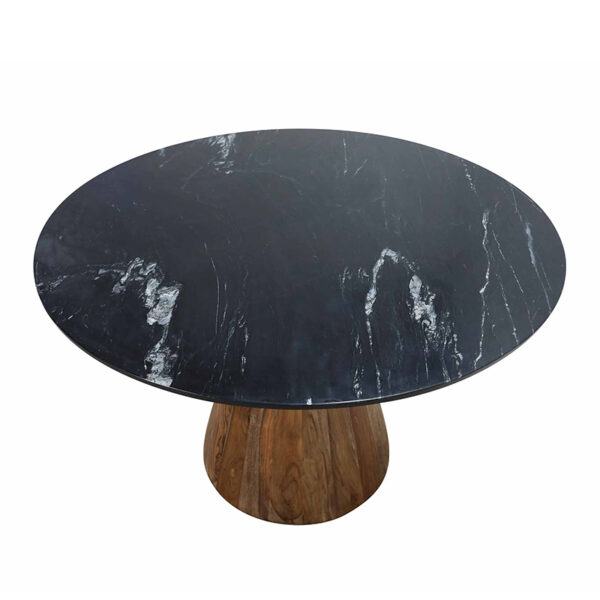 Alpine Black Marble Top Dining Table - Home Source Furniture