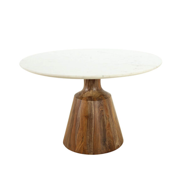 Alpine White Marble Top Dining Table - Home Source Furniture