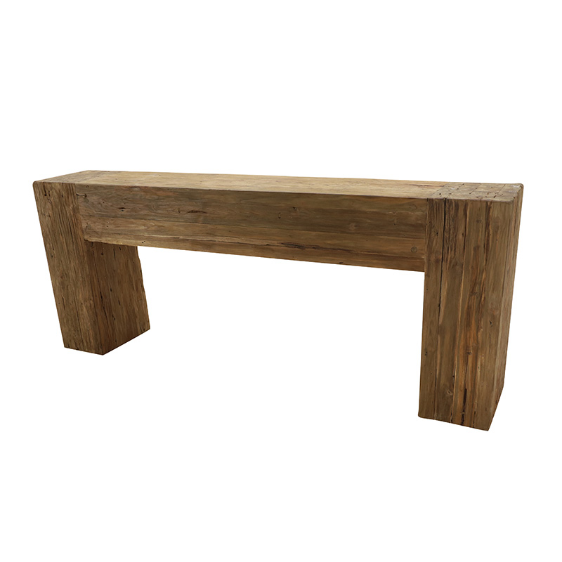 Bold 78″ Solid Teak Wood Console Table, JS 383 - Home Source Furniture