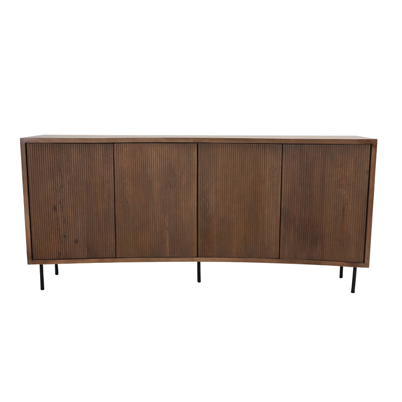Easton 4 Door Arched Front Sideboard, Cocoa Brown - Home Source Furniture
