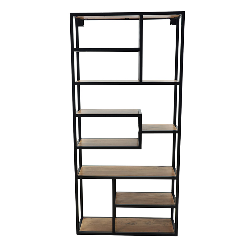Caine Iron Bookcase, Burnham Natural - Home Source Furniture
