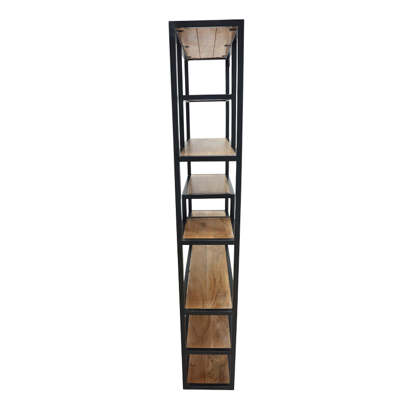 Caine Iron Bookcase, Burnham Natural - Home Source Furniture