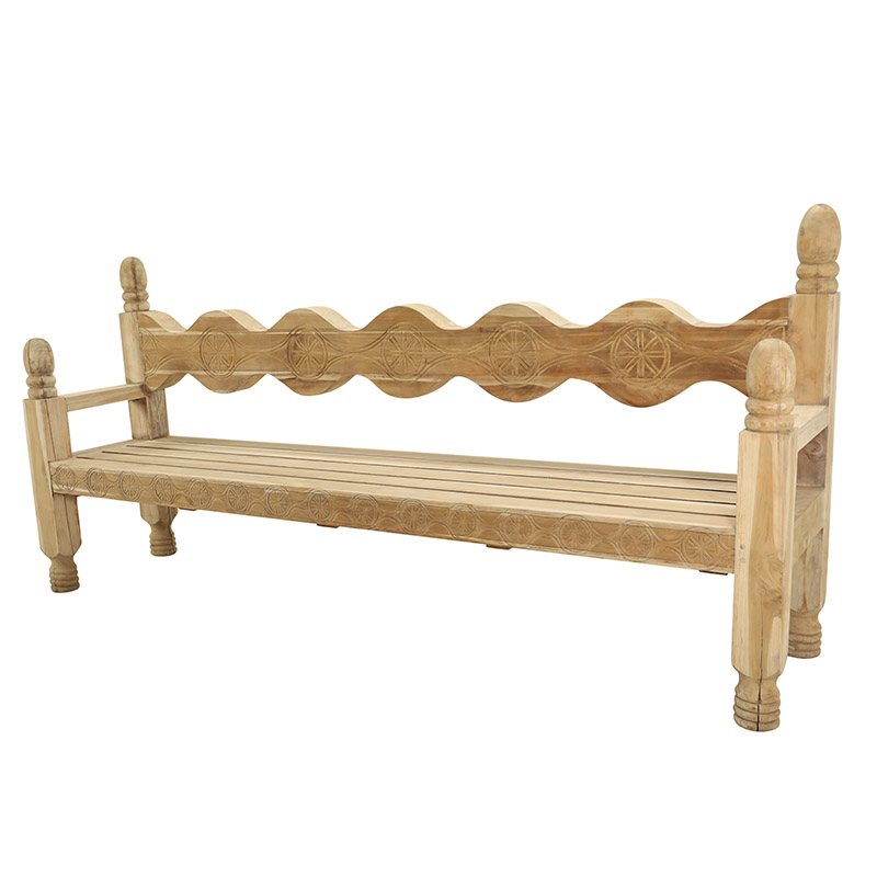 Grand Scale 95″ Teak Outdoor Bench, RIS 844 - Home Source Furniture