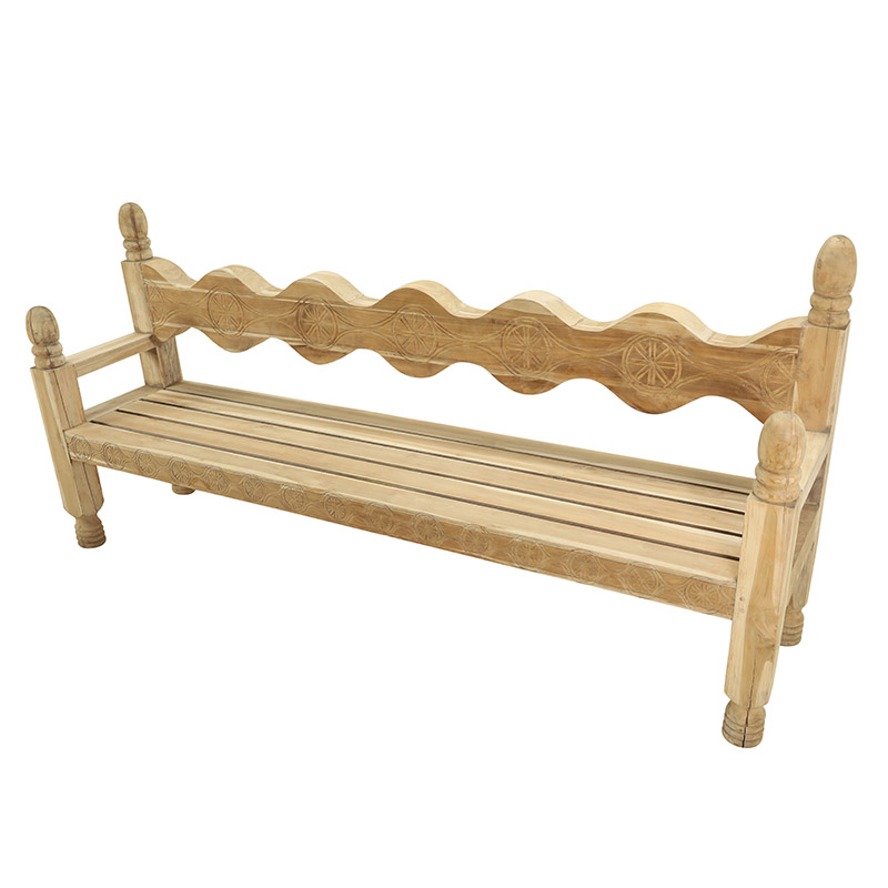 Grand Scale 95″ Teak Outdoor Bench, RIS 844 - Home Source Furniture