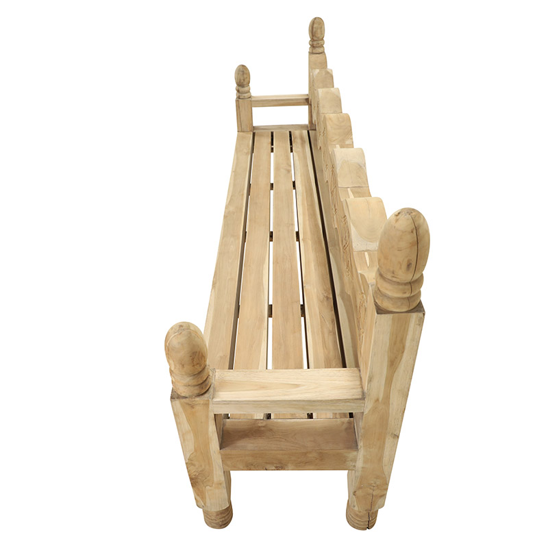 Grand Scale 95″ Teak Outdoor Bench, RIS 844 - Home Source Furniture