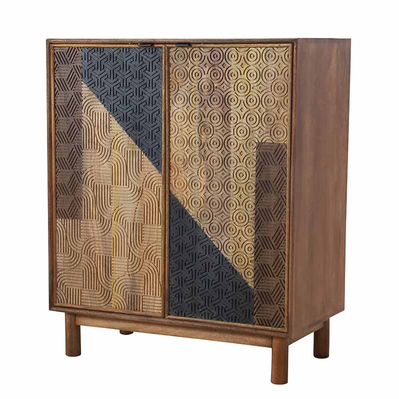 Symbol Two Door Cabinet, Cocoa Brown - Home Source Furniture