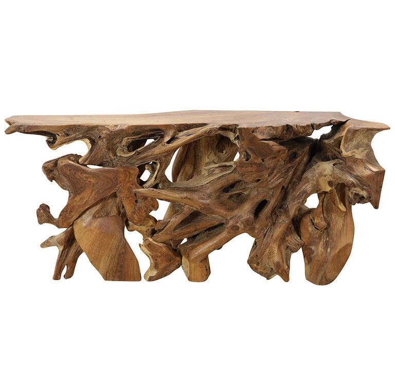 Artful 67" Natural Teak Root Console Table, DA 5 - Home Source Furniture